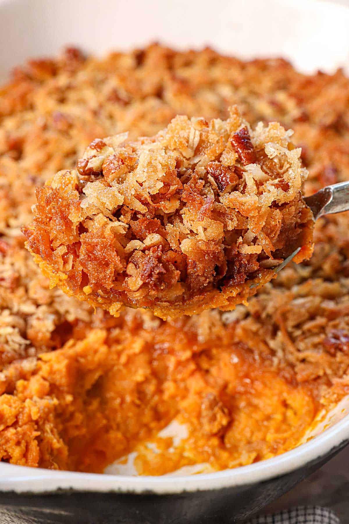 Toasted Coconut Sweet Potato Casserole Bliss | Savory Touch