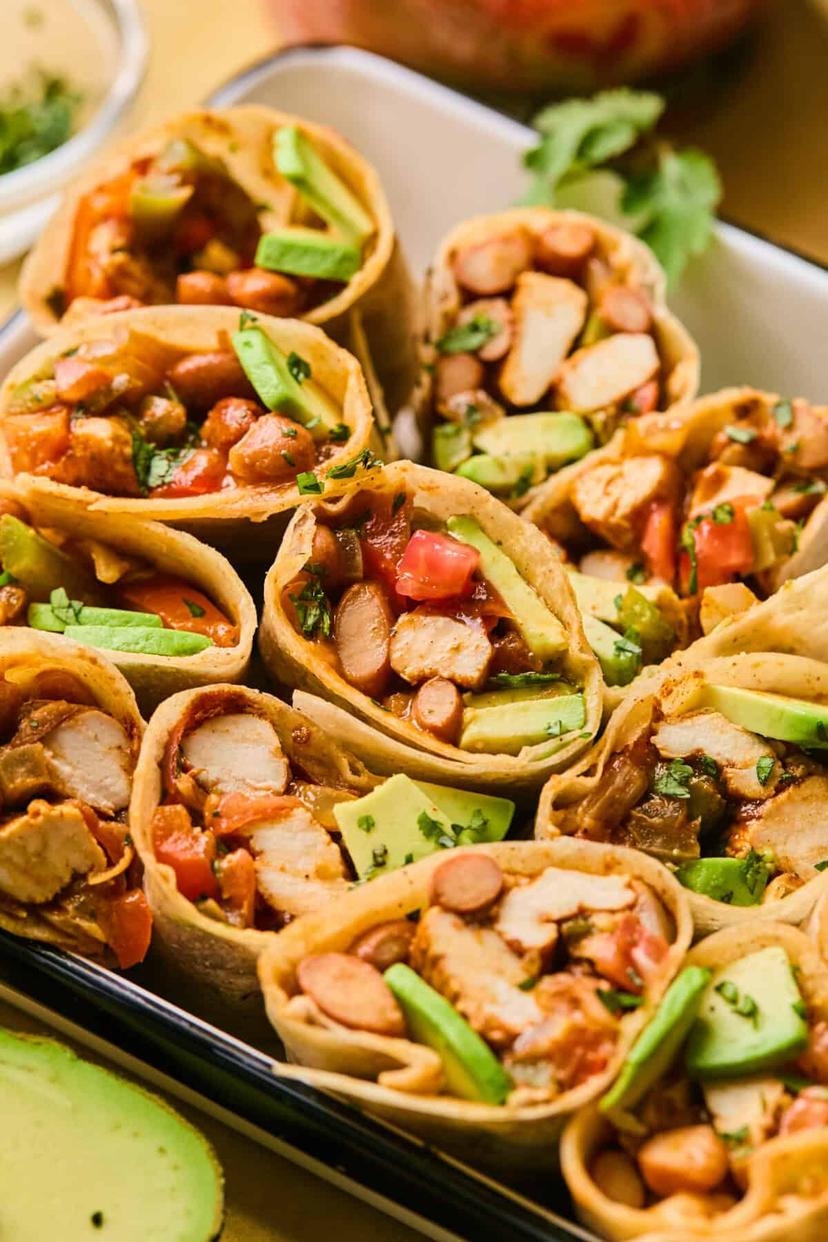30 Minute Chicken Taco Wraps | Savory Touch