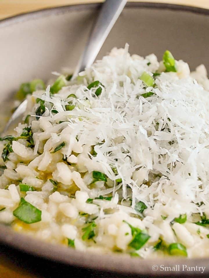 Steamed Arborio Rice with Parmesan and Herbs | Savory Touch