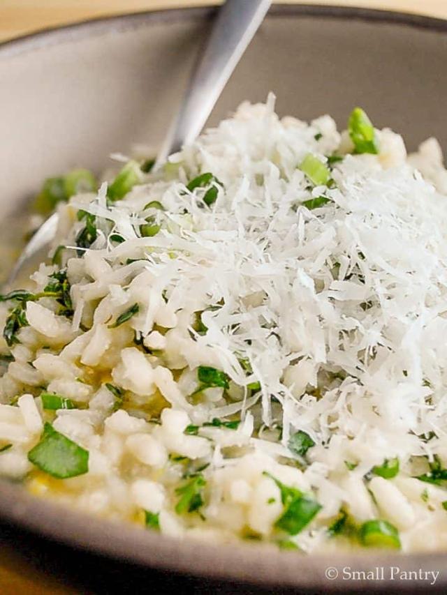 Steamed Arborio Rice with Parmesan and Herbs | Savory Touch