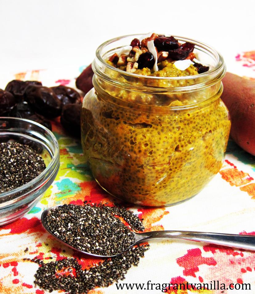 Sweet Potato Pie Chia Pudding | Savory Touch
