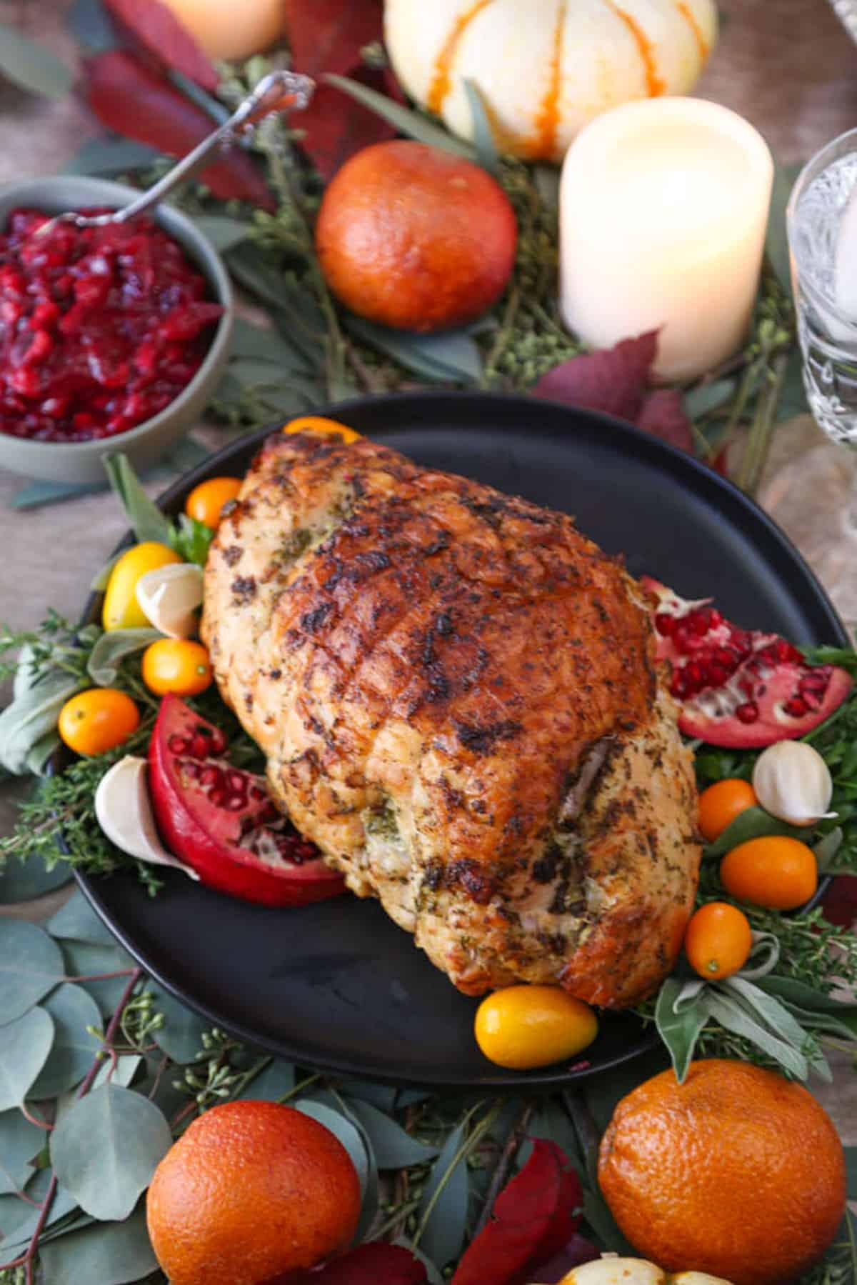 Herb Crusted Turkey Breast With Juicy Slices | Savory Touch